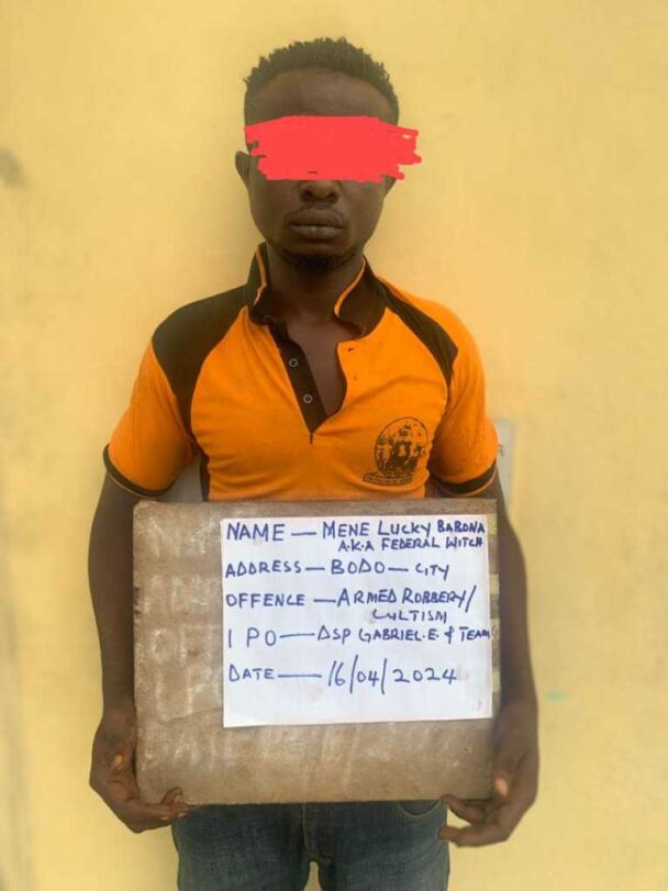 Rivers Police Arrest 26Years Old Notorious Armed Robbery Kingpin aka ...